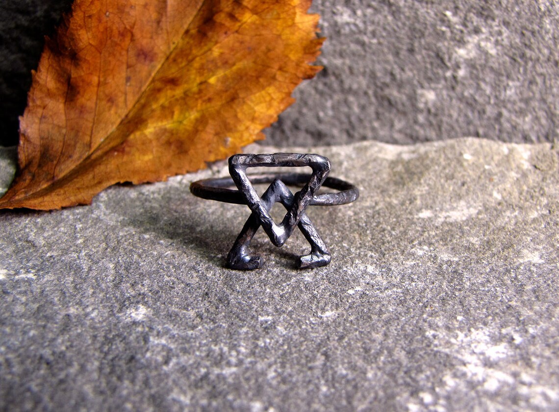ARSENIC Ring Arsenic Symbol Alchemy Symbols Esoteric - Etsy