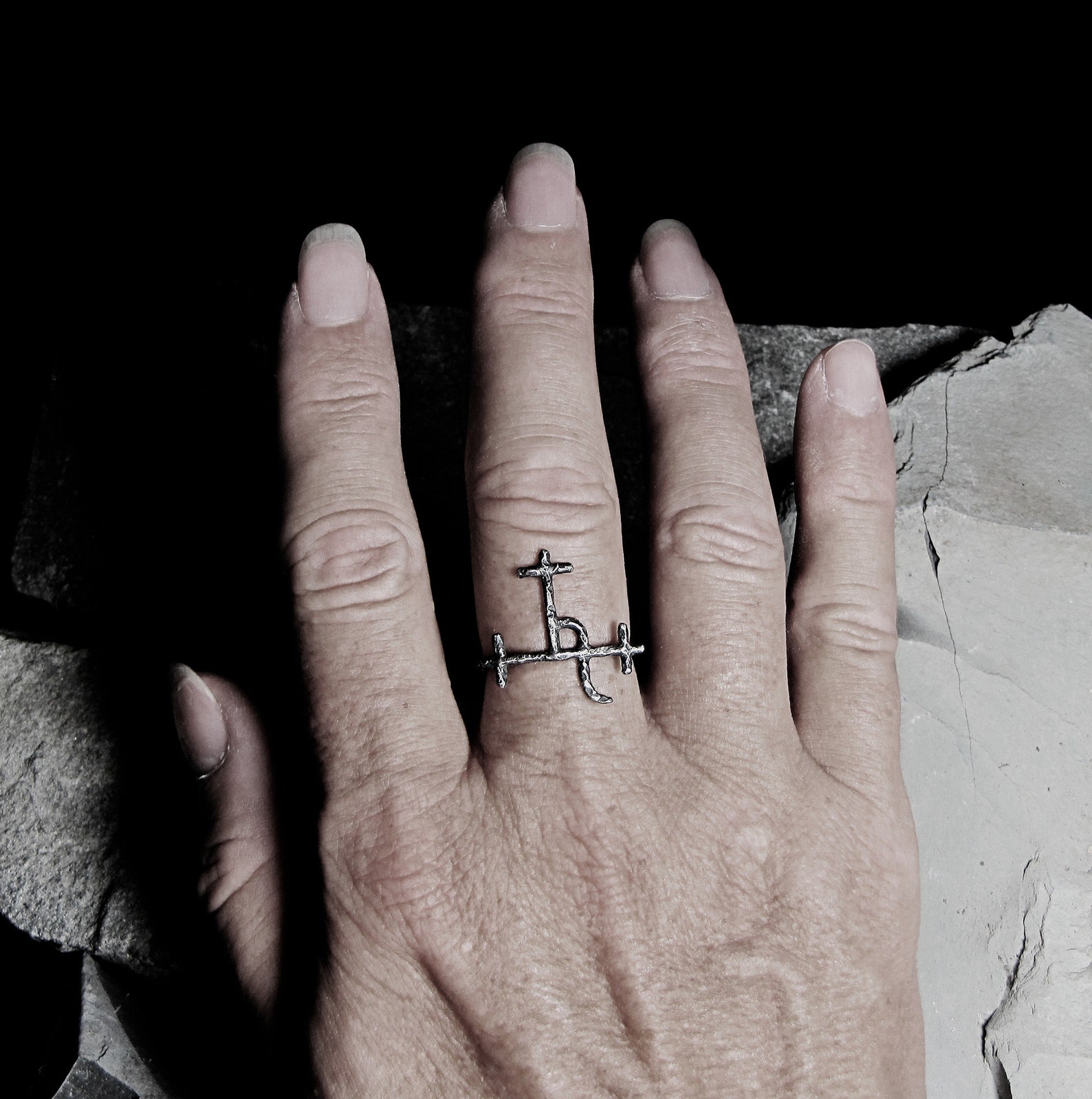 Lilith Sigil Ring Seal of Lilith Occultism Occult Esoteric Ring ...