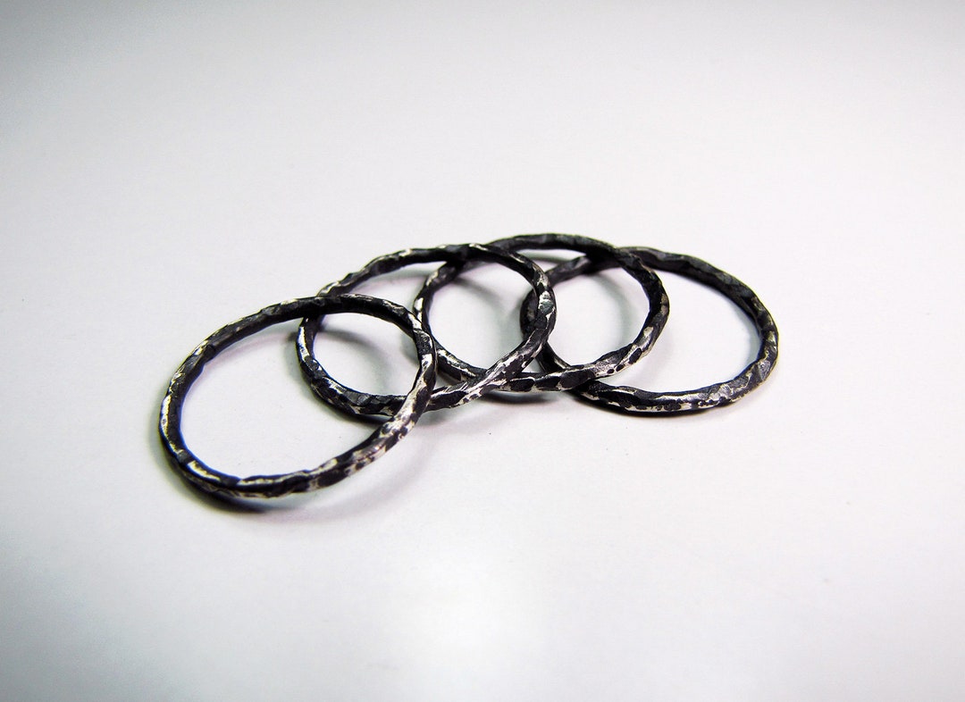 4 Sterling Silver Stackable Rings - Occult Alchemy Esoteric Occultism ...