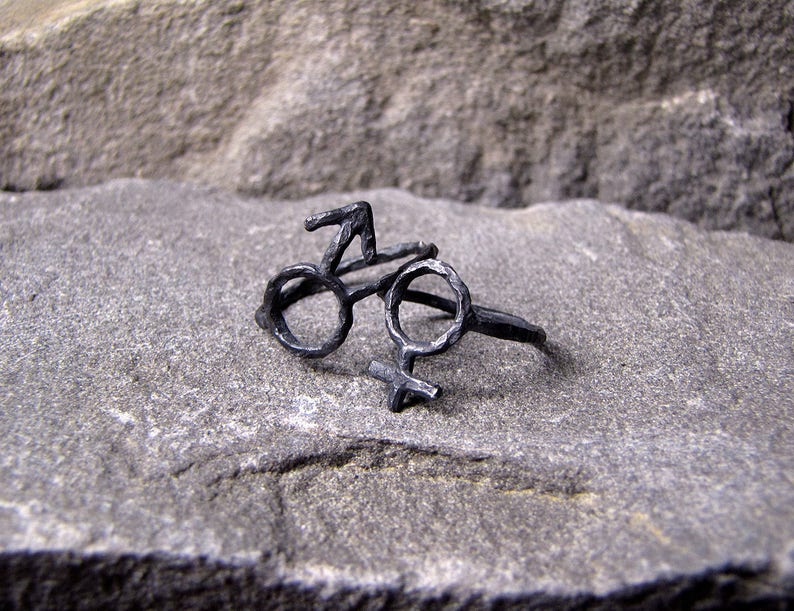 MARS Ring, Planet Symbol Ring, Occult Alchemy Esoteric Jewelry ...