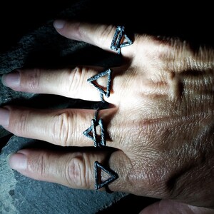 WATER ELEMENT Ring - Water Alchemy Symbol - Occultism Occult Esoteric ...