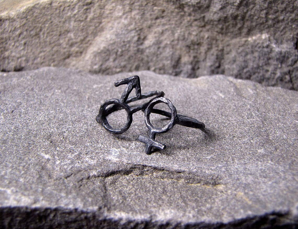 Venus Ring - VENUS Symbol - Planet Venus Ring - Occult Alchemy Esoteric ...