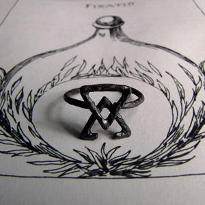ARSENIC Ring - Arsenic Symbol - Alchemy Symbols - Esoteric Jewelry ...