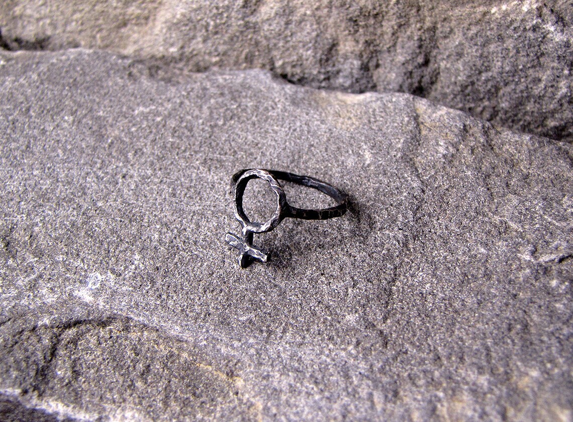 Venus Ring VENUS Symbol Planet Venus Ring Occult Alchemy | Etsy