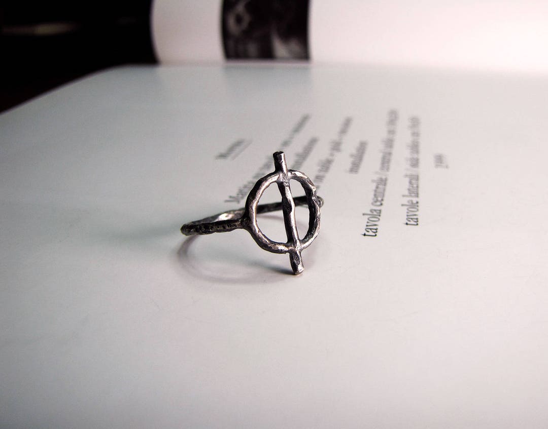 SALT Symbol - SALT Ring Sterling Silver Alchemy Occultism Occult ...