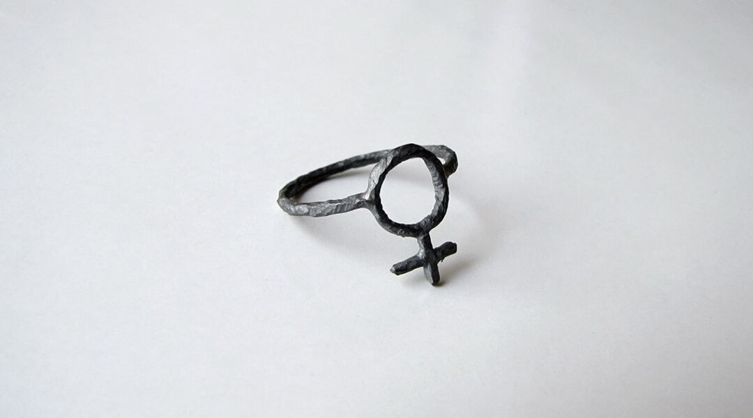 Venus Ring - VENUS Symbol - Planet Venus Ring - Occult Alchemy Esoteric ...