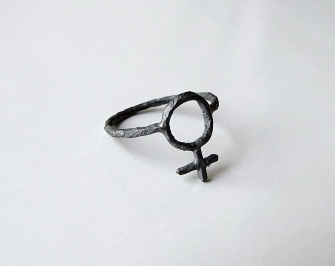 Venus Ring VENUS Symbol Planet Venus Ring Occult Alchemy - Etsy