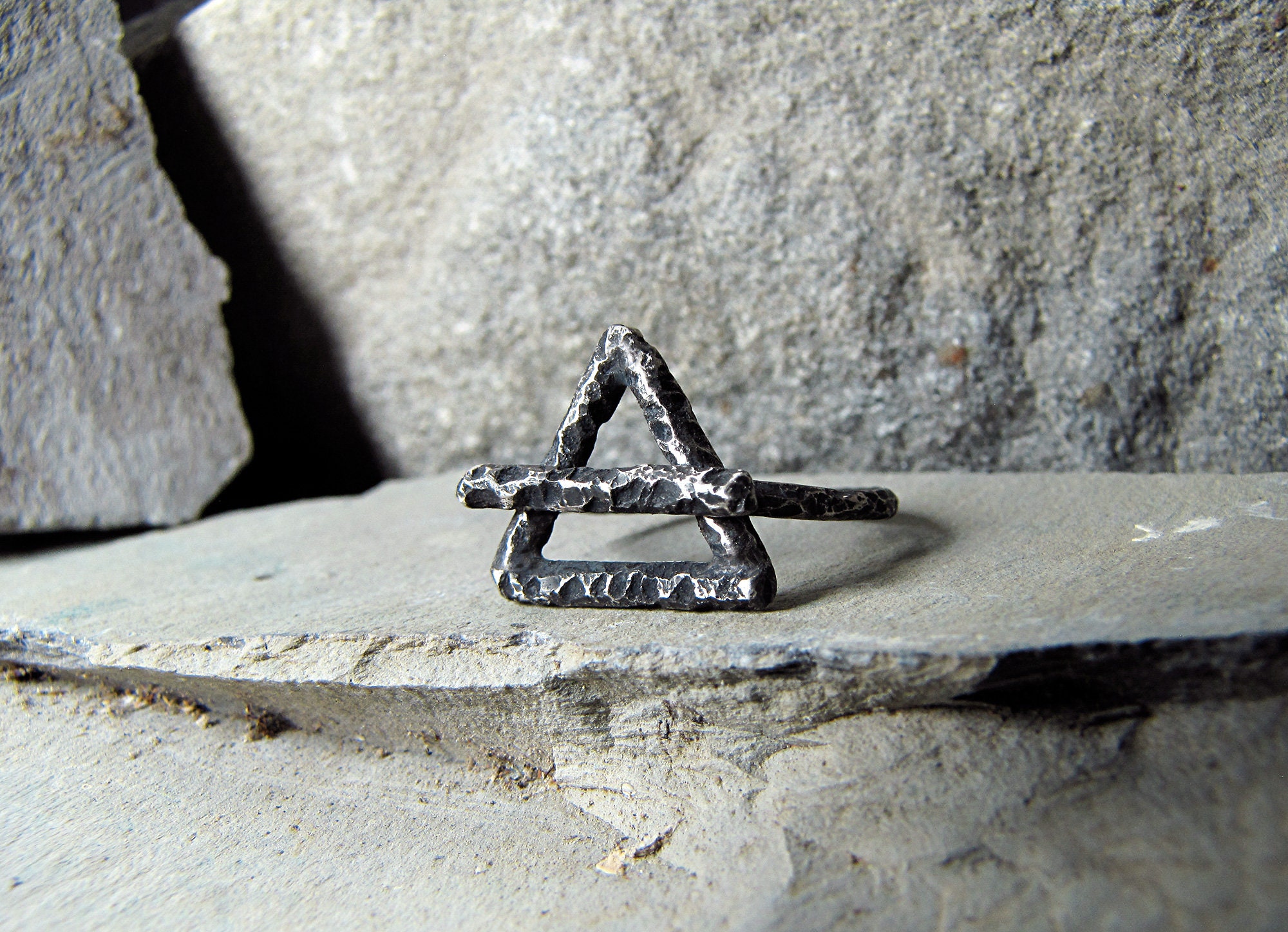 AIR ELEMENT Ring Air Alchemy Symbol Occultism Occult | Etsy