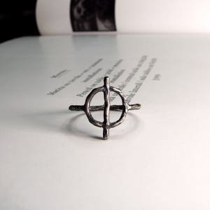 SALT Symbol - SALT Ring Sterling Silver Alchemy Occultism Occult ...