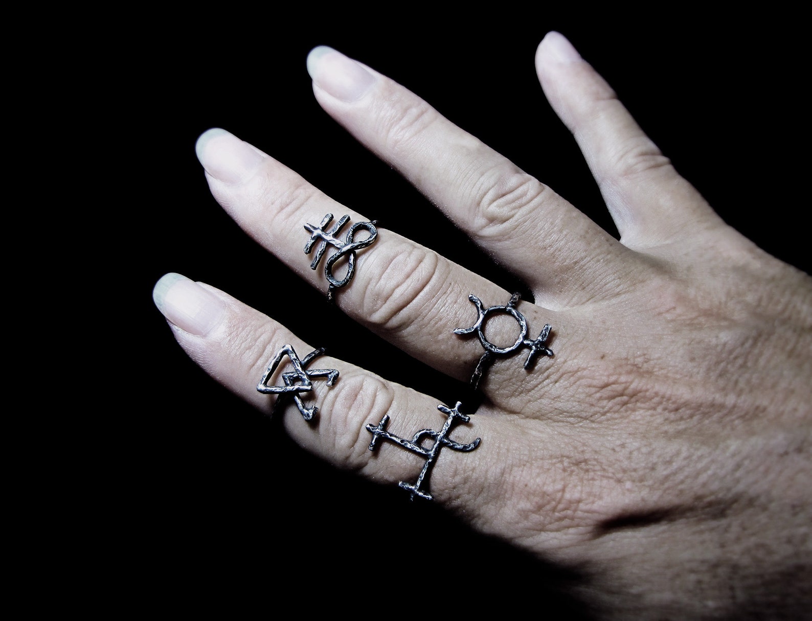 Lilith Sigil Ring Seal of Lilith Occultism Occult Esoteric Ring ...