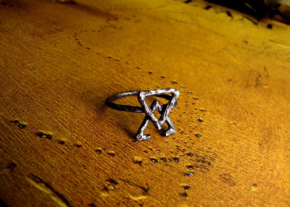 ARSENIC Ring Arsenic Symbol Alchemy Symbols Esoteric - Etsy