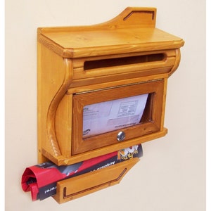 Mailbox Handmade Handcrafted Wooden Mailbox Letter Box - Etsy