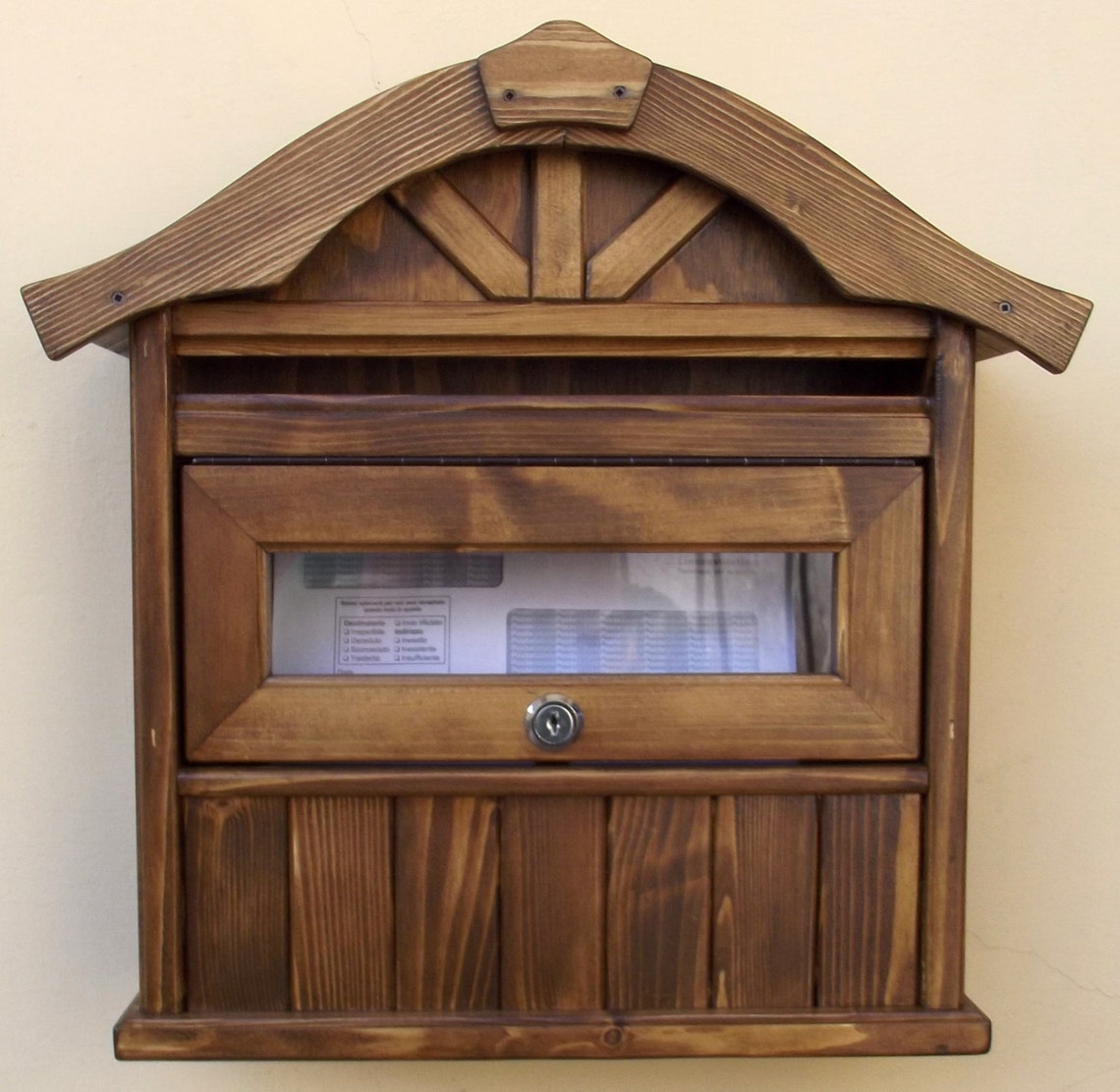 Mailbox, Handmade Wooden Mailbox, Letter box, Provincial Color The ...