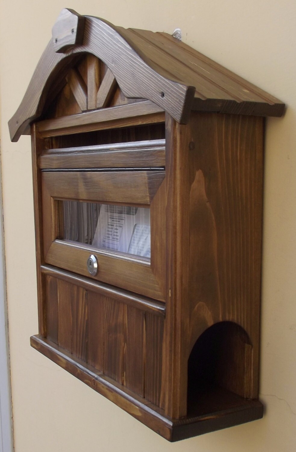 Mailbox, Handmade Wooden Mailbox, Letter box, Provincial Color The ...