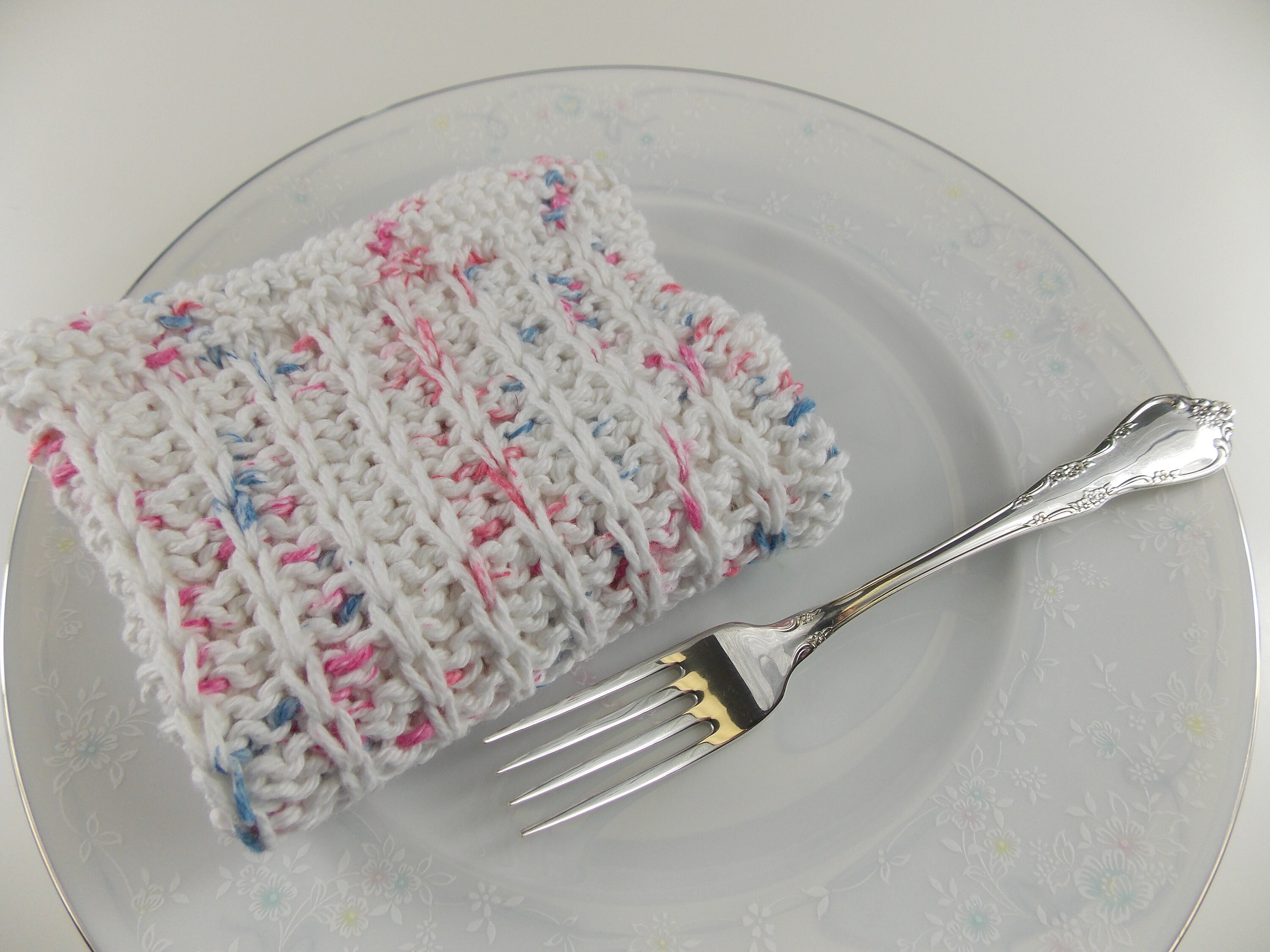 Dishcloth Slip Stitch Knitting Pattern, Beginner Knitting Pattern, Easy ...