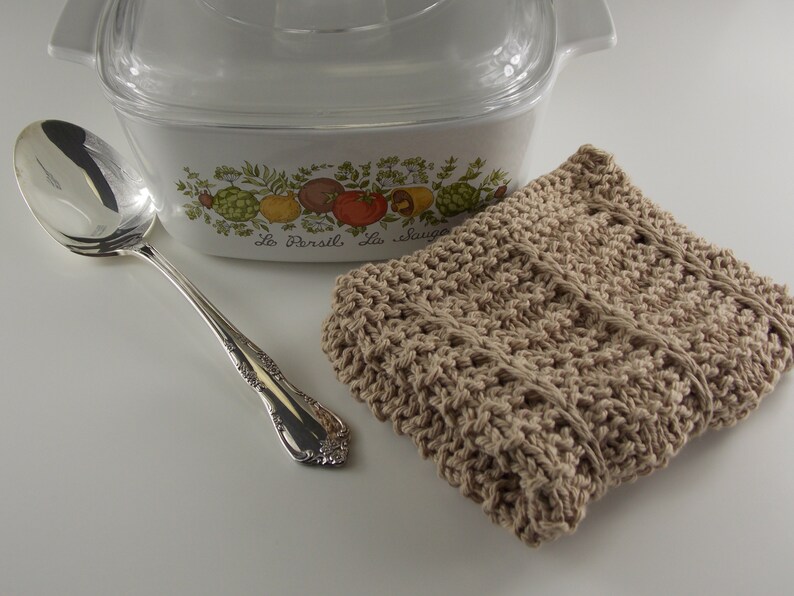Beginning Knitter Dishcloth Pattern, Slip Stitch Knitting Pattern ...