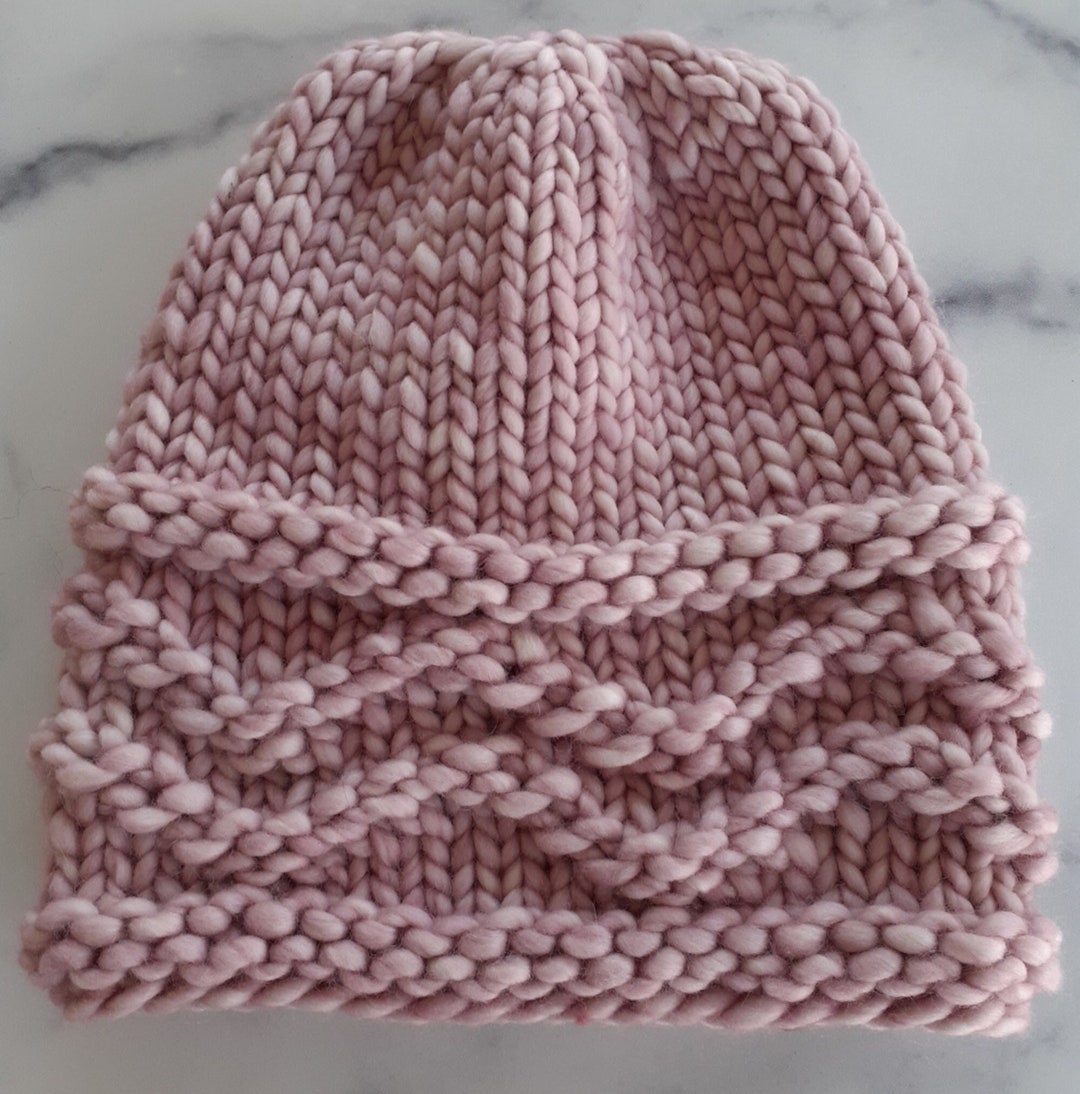 Super Bulky Knitted Hat Pattern, Easy Knit Hat Pattern, PDF Instant ...