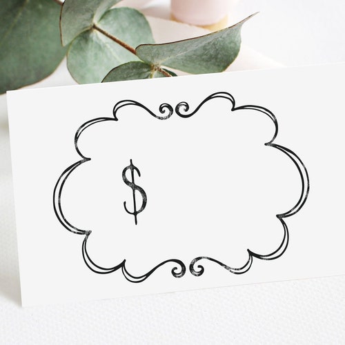 Price Stamp Price Tag Stamp Dollar Sign Stamp Small - Etsy