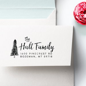 Custom Return Address Stamp, Modern Calligraphy Script Stamp, Custom ...