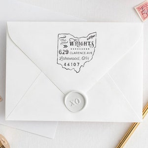 Ohio Return Address Stamp- Custom Ohio State Address Stamp- Unique ...