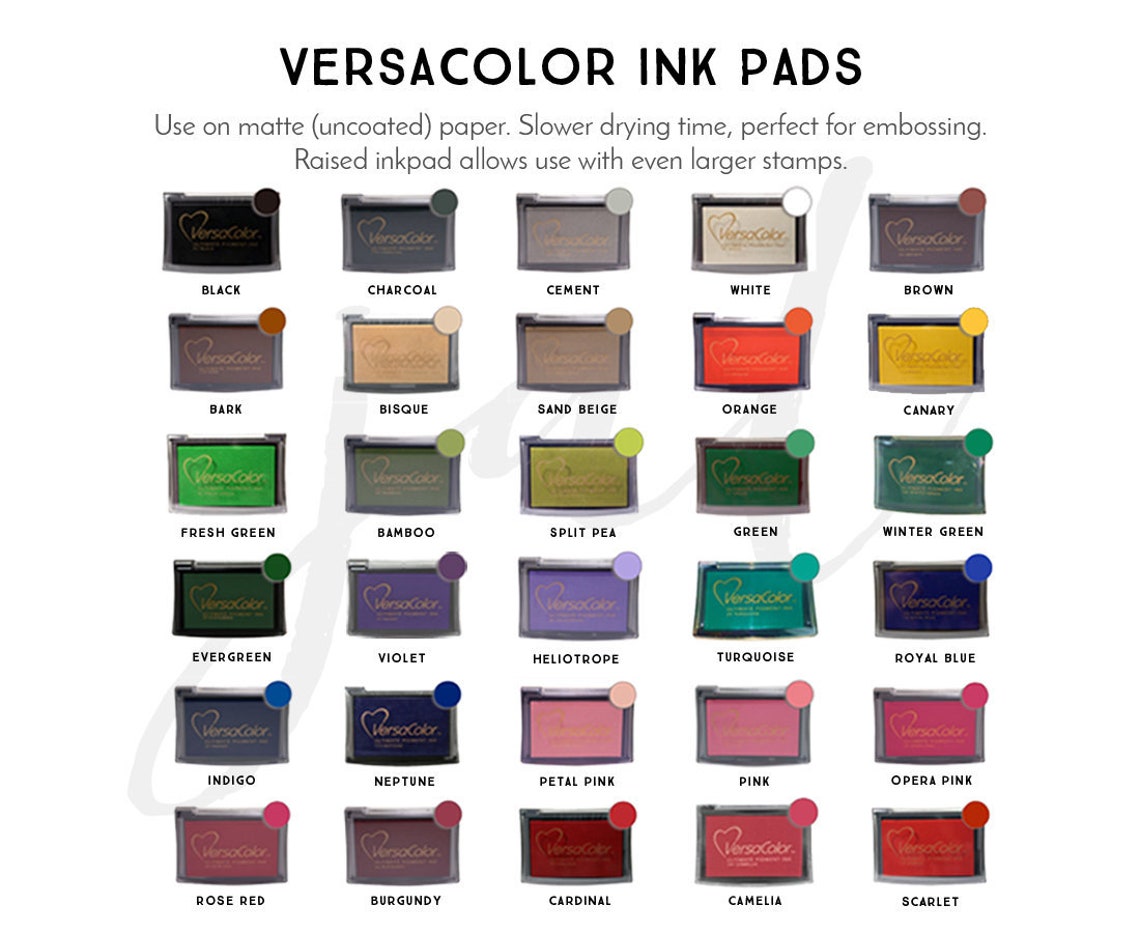 VersaColor Ink Pads | Etsy