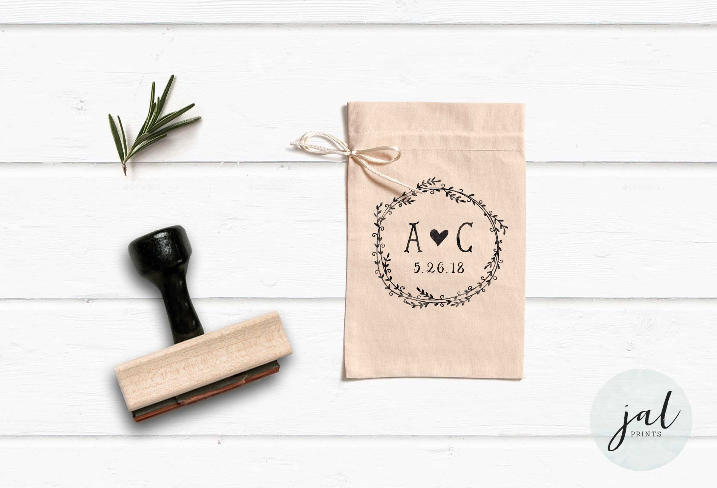 Monogram Stamp Custom Initials Stamp Wedding Stamp Wedding - Etsy