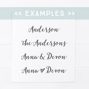 Calligraphy Return Address Stamp, Timeless, Modern Script Stamp, Custom ...