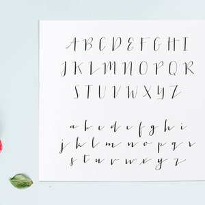 Custom Return Address Stamp, Modern Calligraphy Script Stamp, Custom ...