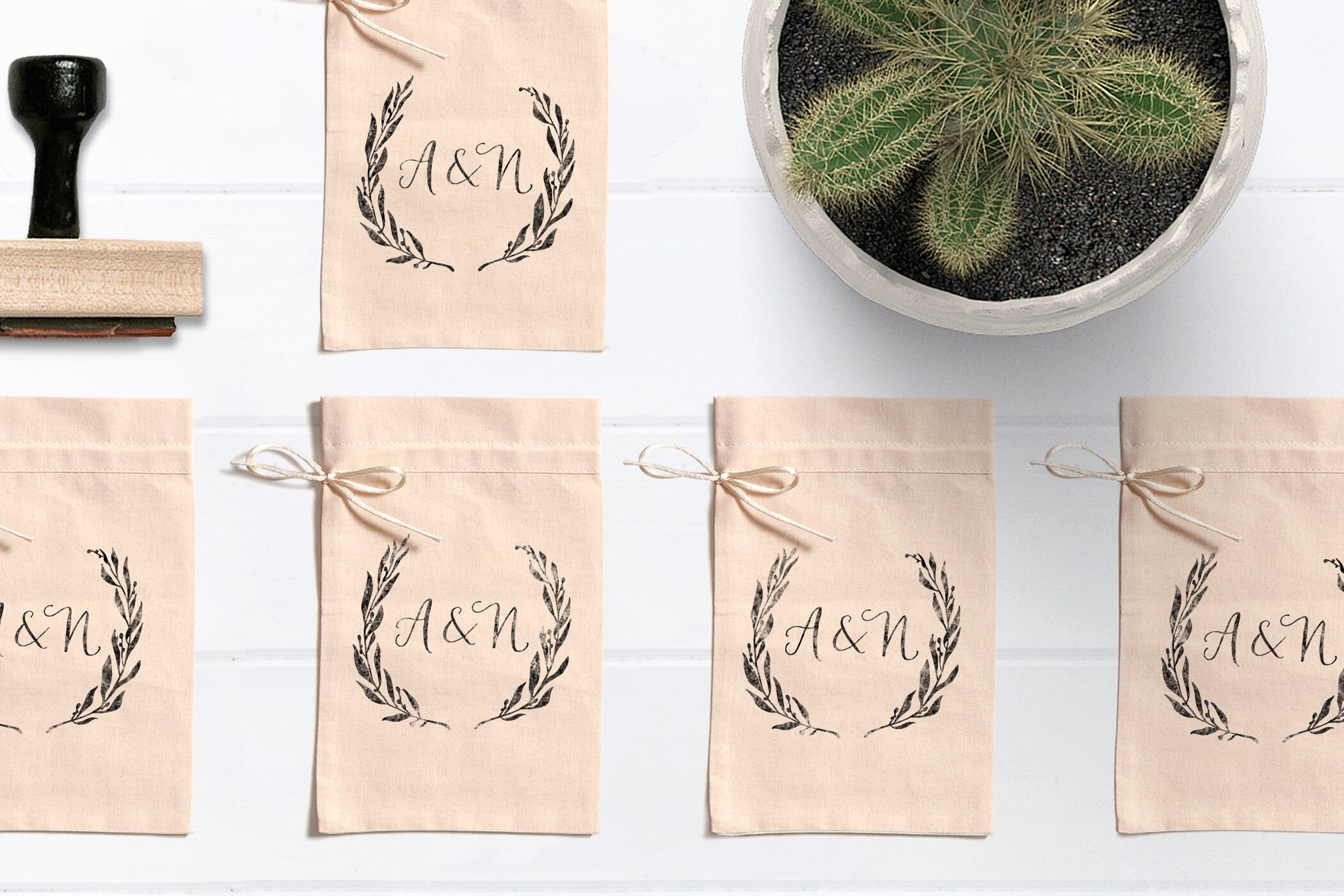 Custom Monogram Stamp Initials Stamp Wedding Monogram Stamp - Etsy