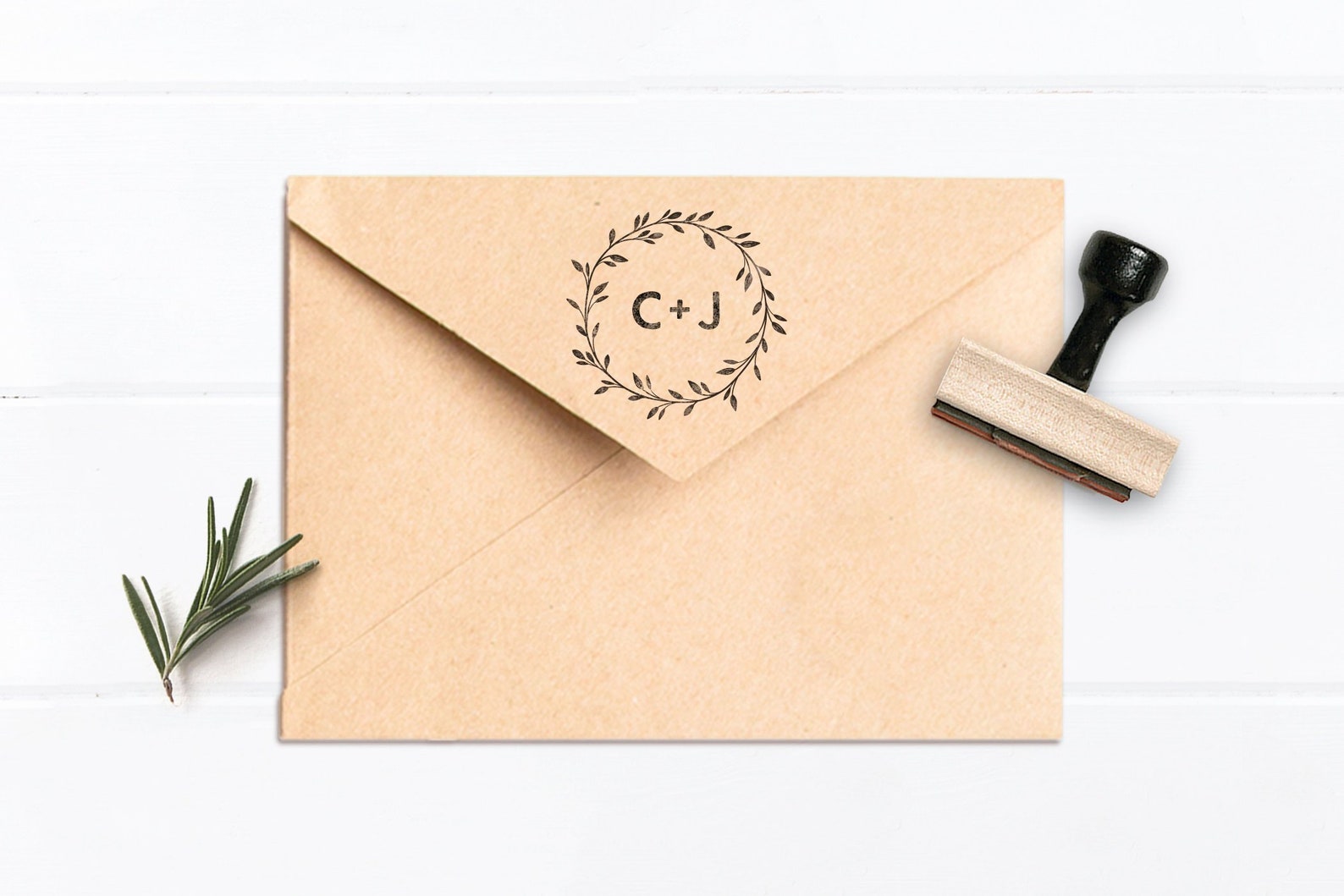 Monogram Stamp Custom Initials Stamp Wedding Stamp Wedding - Etsy