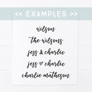 Custom Return Address Stamp, Modern Calligraphy Script Stamp, Custom ...