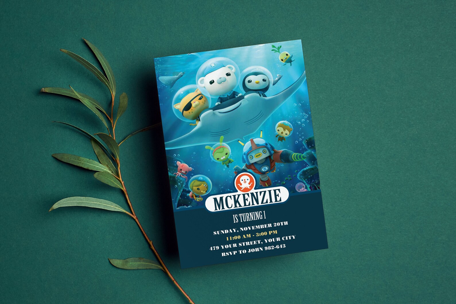 Octonauts Birthday Octonauts Invitation Octonauts Etsy