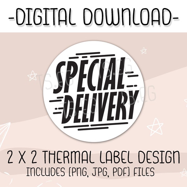 Special Delivery Stickers - Etsy