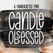 Candle Obsessed 3 Font Family Instant Digital Download - Etsy