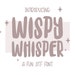 Wispy Whisper Font | Instant Digital Download | Thick Handwriting ...