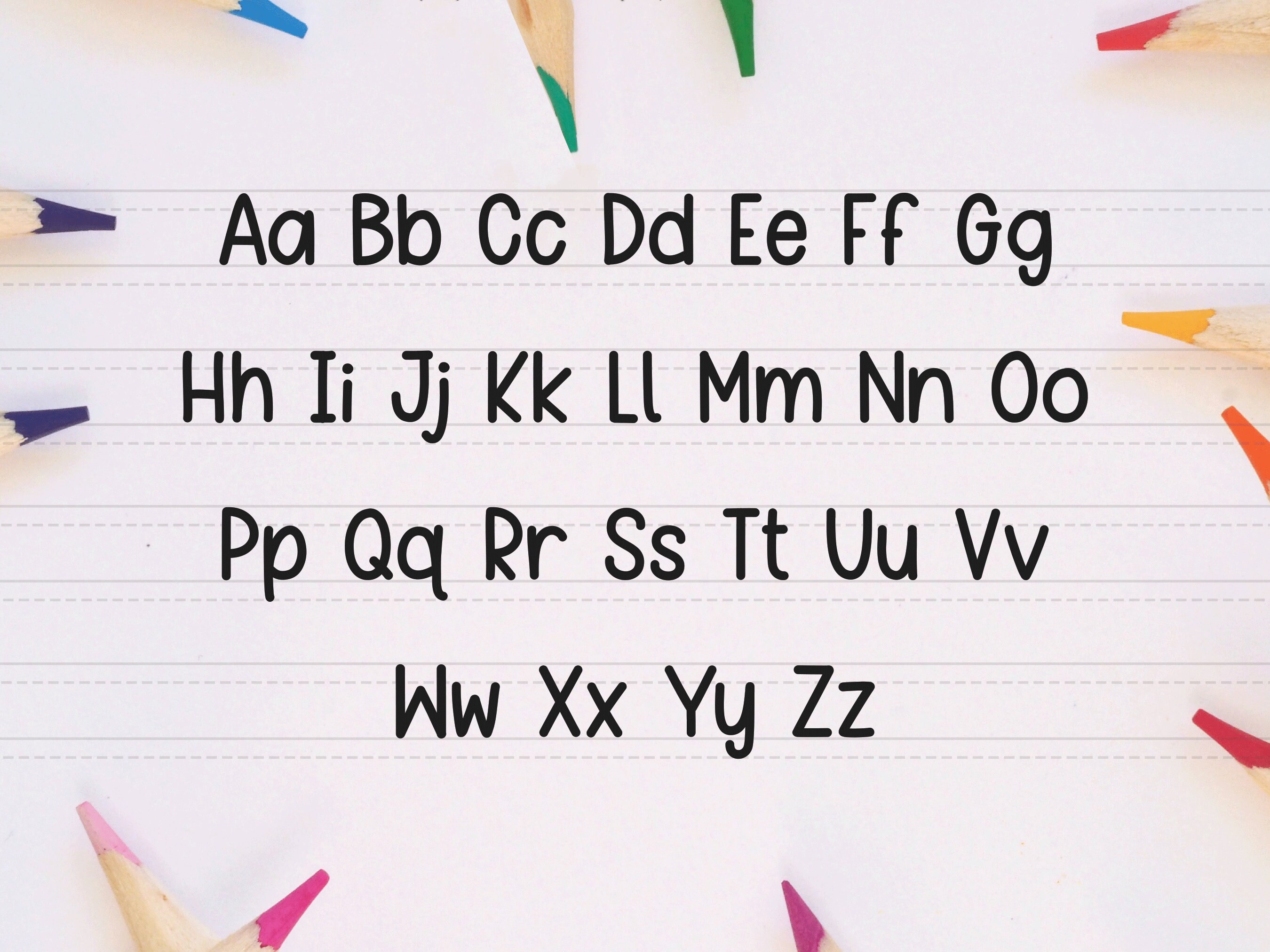 Simple Notebook Font- Instant Digital Download - Handwriting Note ...