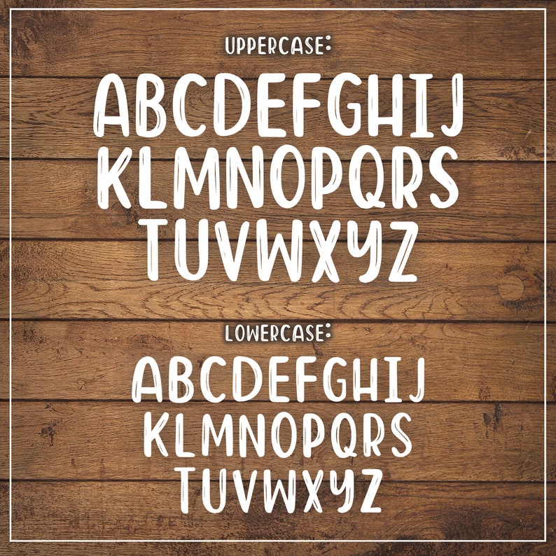 Swizzle Swoop Cute Thick Digital Font Alphabet Download Hand - Etsy