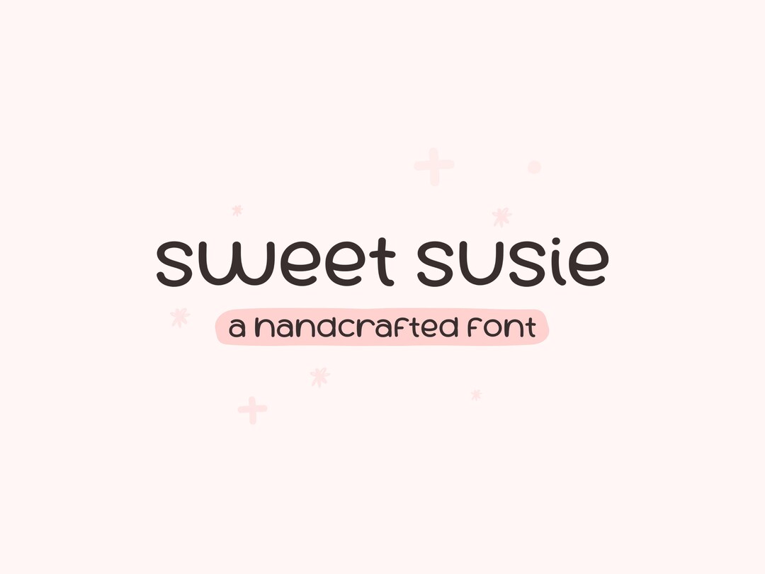 Sweet Susie Font | Cricut Font, Handwritten Font, Hand-drawn Font, Cute ...