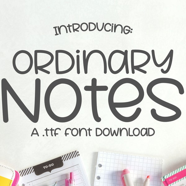 Cute Handwriting Template - Etsy