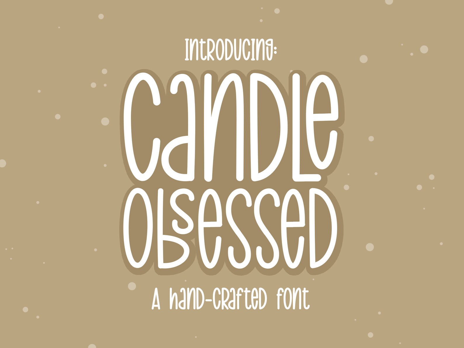 Candle Obsessed 3 Font Family- Instant Digital Download - Simple Tall ...