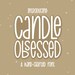 Candle Obsessed 3 Font Family- Instant Digital Download - Simple Tall ...
