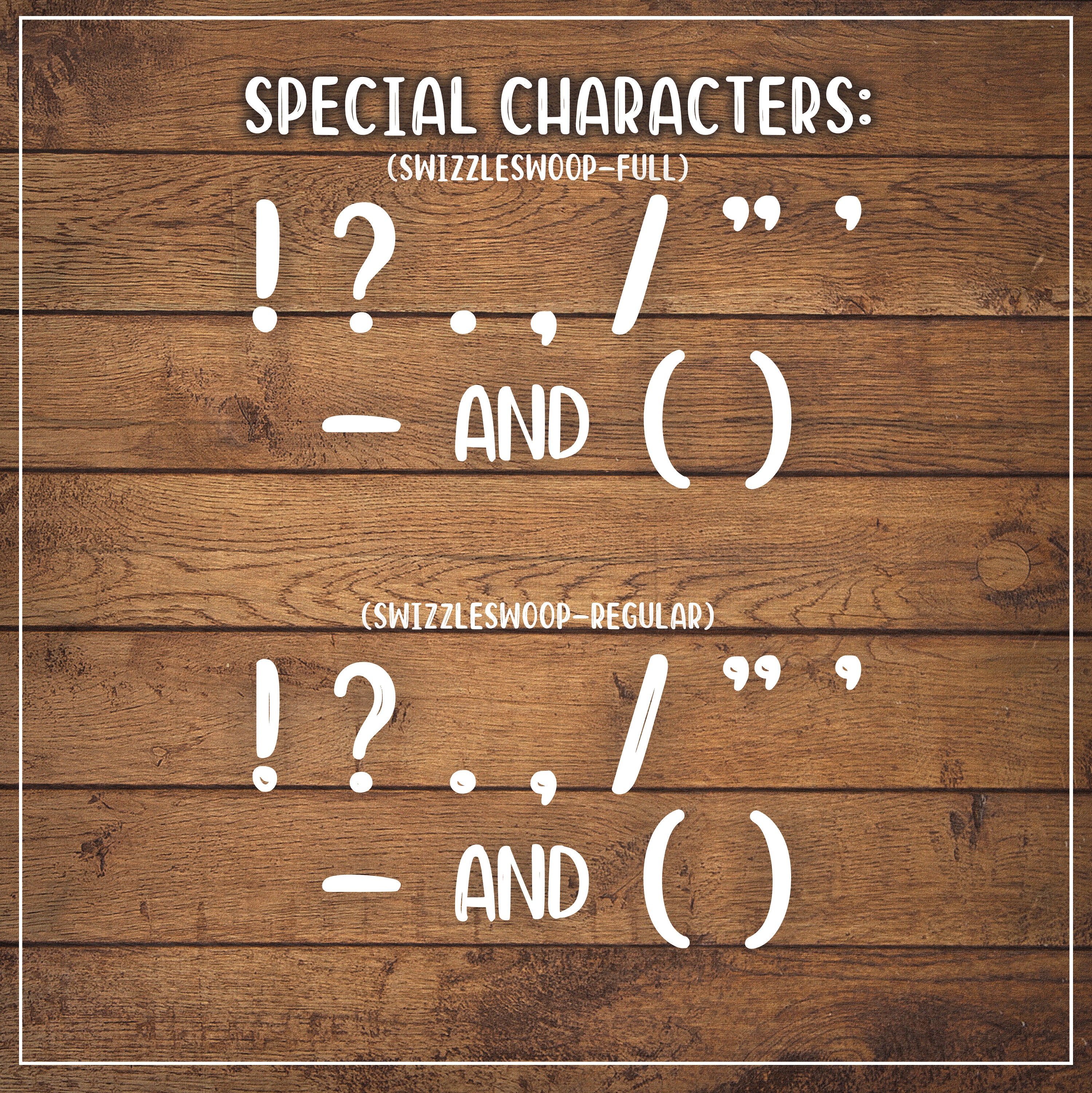 Swizzle Swoop Cute Thick Digital Font Alphabet Download Hand Drawn ...