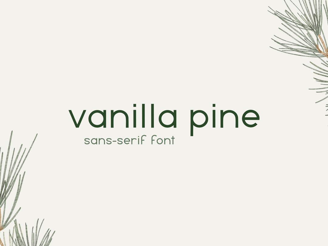 Vanilla Pine Font | Sans-serif Font, Cricut Font, Hand-drawn Font ...