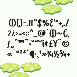 Chilled Pickles Fun Font | Digital Download | Alphabet Typeface ...
