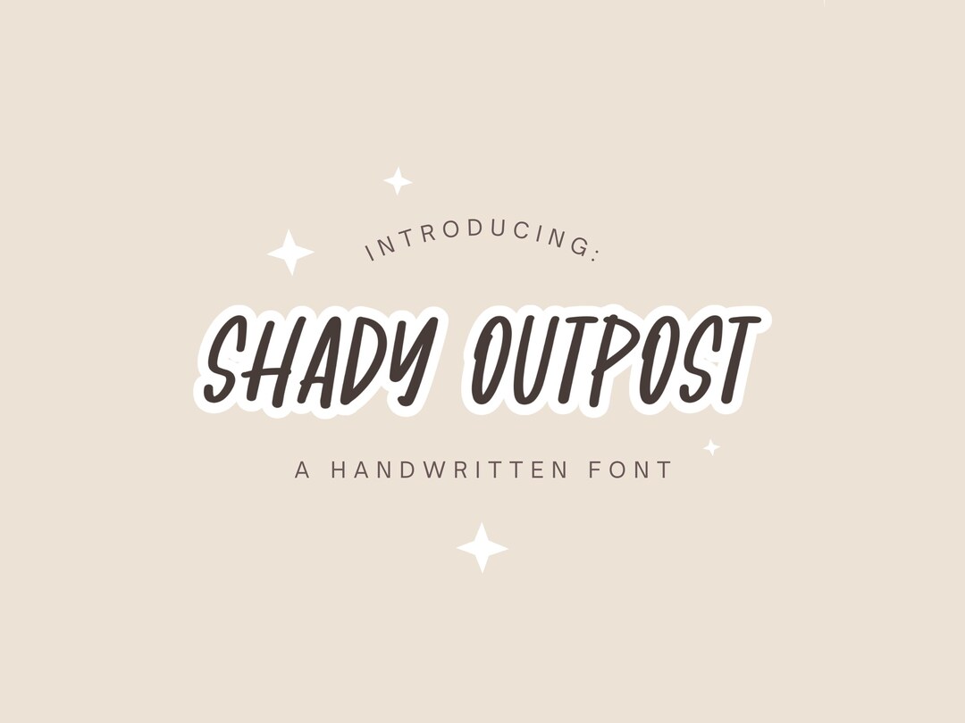 Shady Outpost Font | Handwriting Font, Cricut Font, Handwritten Font ...