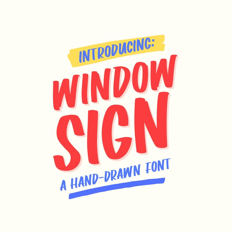 Hand Drawn Sign Font - Etsy