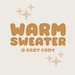 Warm Sweater Font | Instant Digital Download | Alphabet Typeface ...