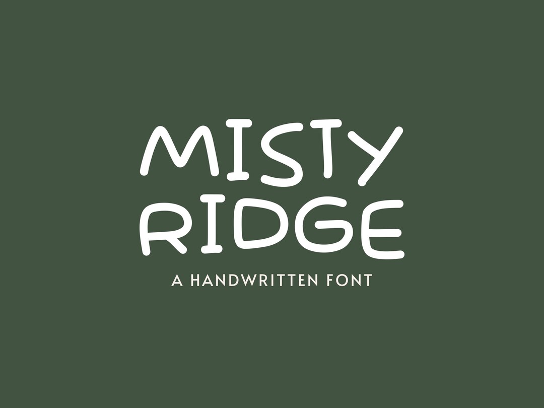 Misty Ridge Font | Cricut Font, Handwriting, Handwritten Font, Hand-drawn Font, Cute Font, Cool ...