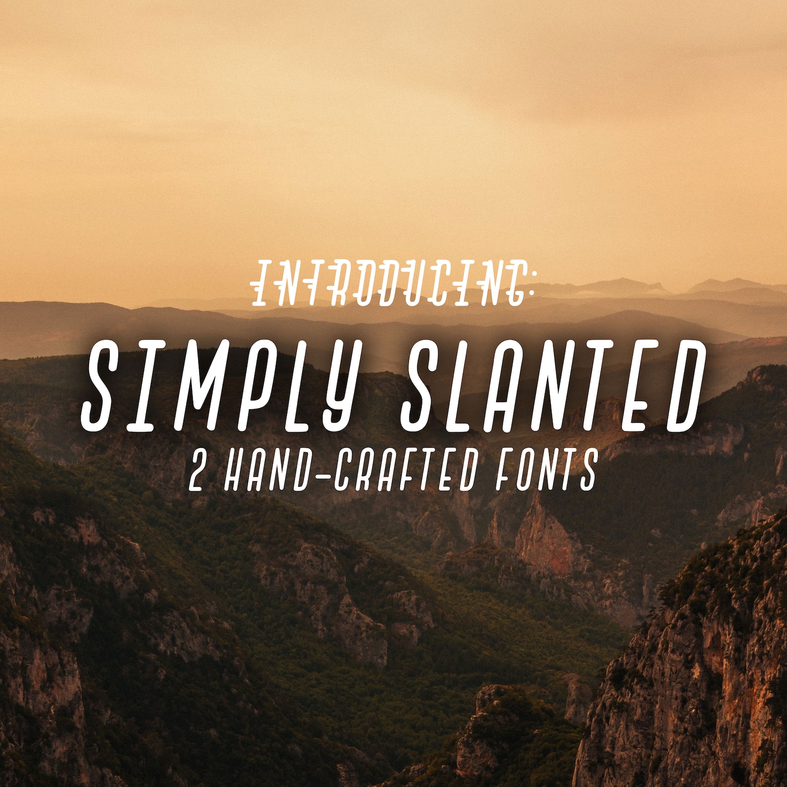 Simply Slanted 2 Hand-crafted Fonts Instant Digital Download - Etsy