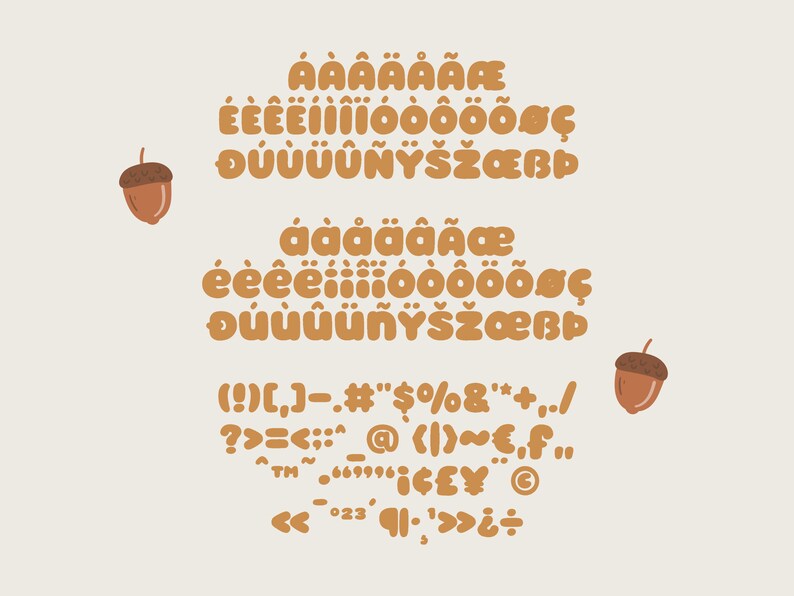 Warm Sweater Font | Instant Digital Download | Alphabet Typeface ...